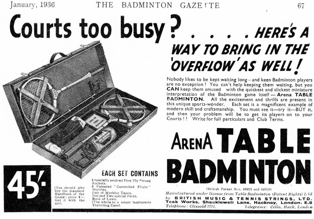 Table Badminton - The Badminton Museum