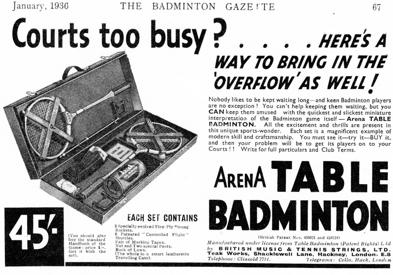 Table Badminton - The Badminton Museum